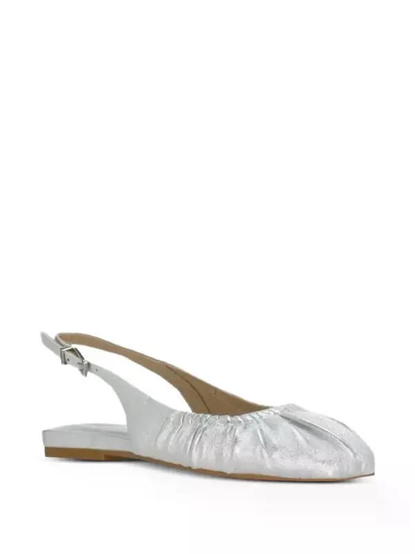 Ash Bibi Ballet Flats - Silver