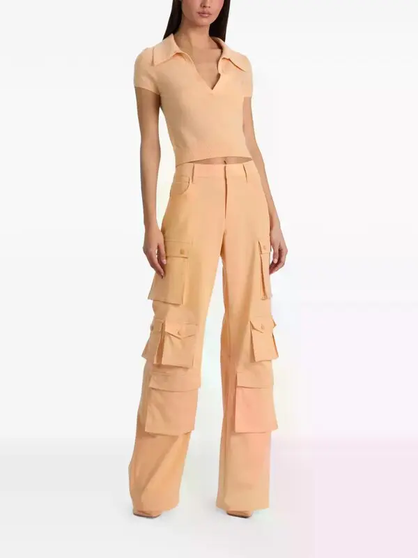 Alice + Olivia Andi Polo-collar T-shirt