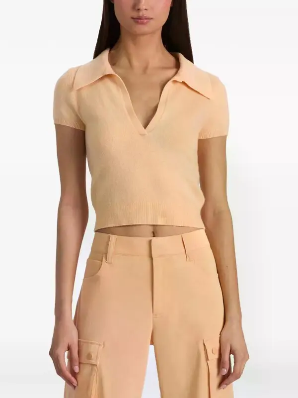 Alice + Olivia Andi Polo-collar T-shirt