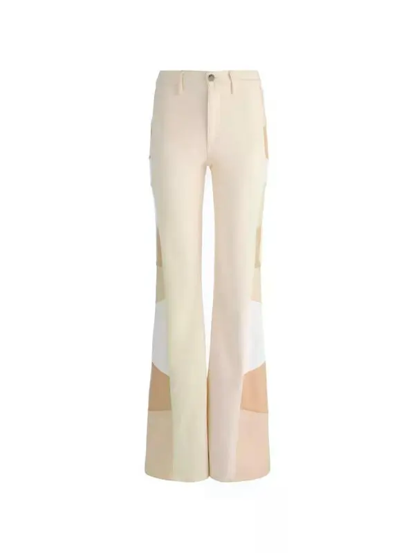 Alice + Olivia Patchwork Flare Jeans