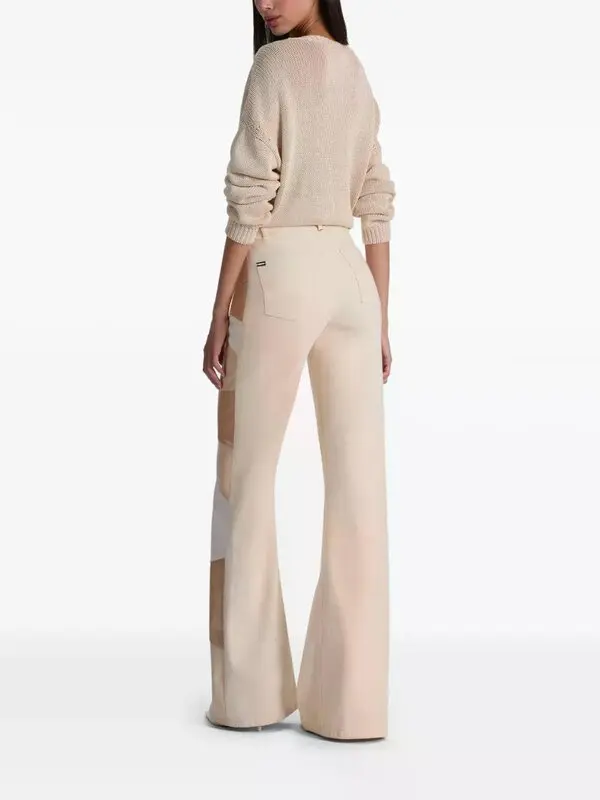 Alice + Olivia Patchwork Flare Jeans