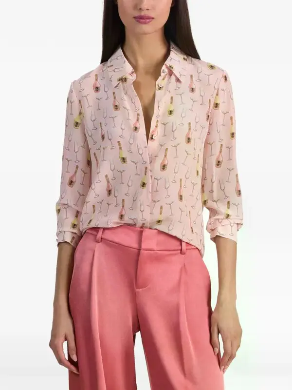 Alice + Olivia Graphic Print Shirt