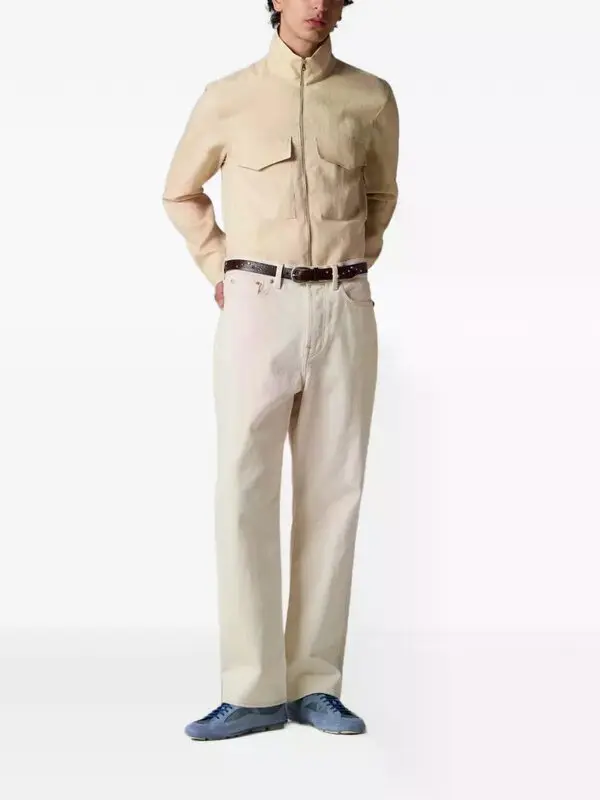 Paul Smith Zip-up Jacket With Drawstring Hem