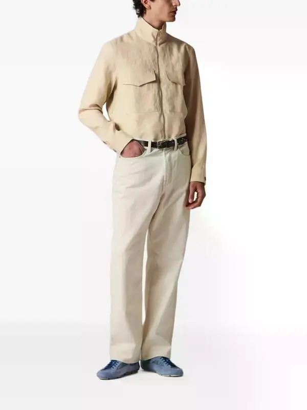 Paul Smith Zip-up Jacket With Drawstring Hem