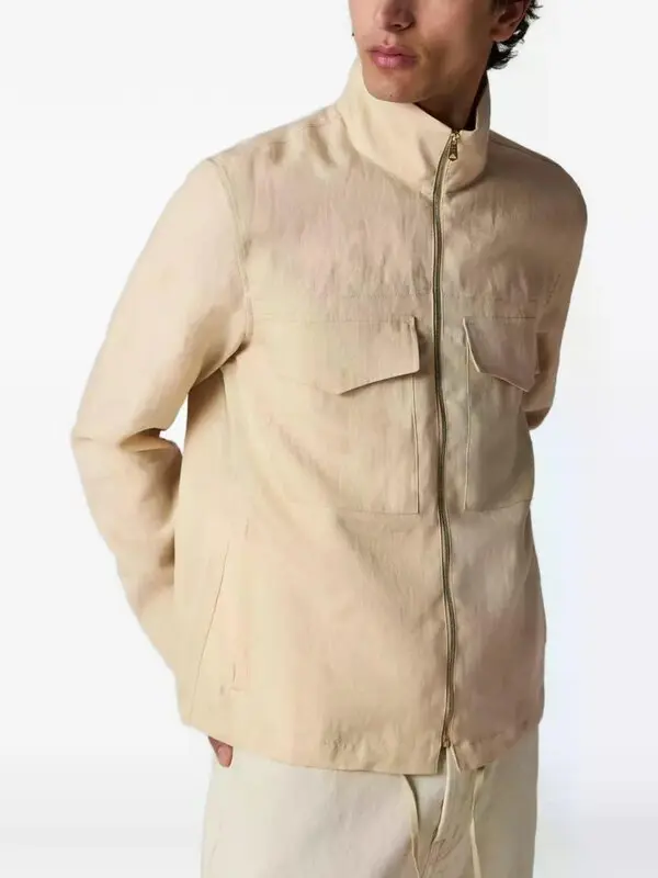 Paul Smith Zip-up Jacket With Drawstring Hem
