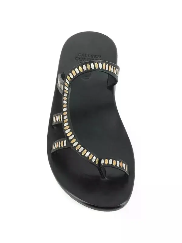 Calleen Cordero Embellished Cruz N Sandals - Black