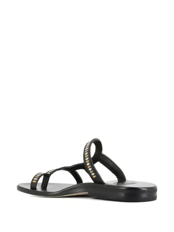 Calleen Cordero Embellished Cruz N Sandals - Black