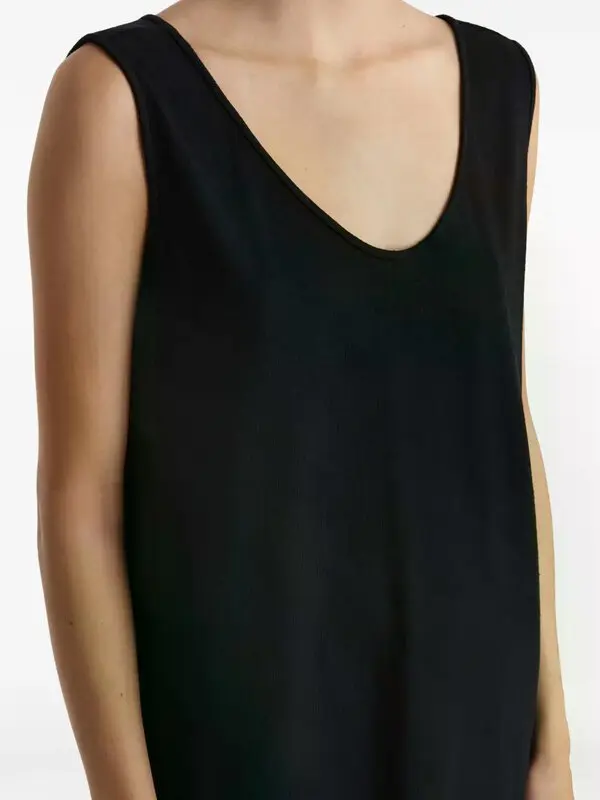 Khaite Hall Dress In Silk Jersey - Black
