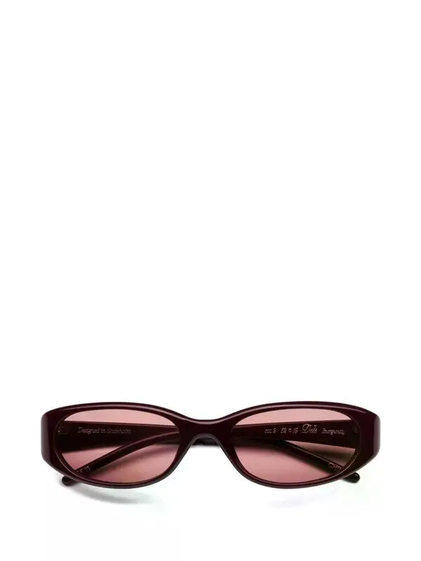 Chimi Oval-frame Sunglasses - Brown