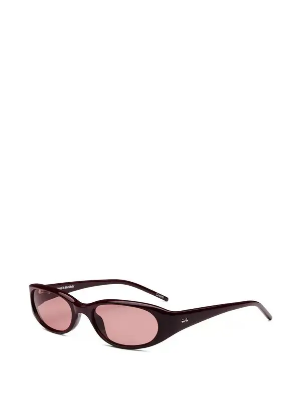 Chimi Oval-frame Sunglasses - Brown