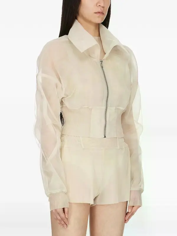 Rick Owens Dracucollar Jacket - Neutrals
