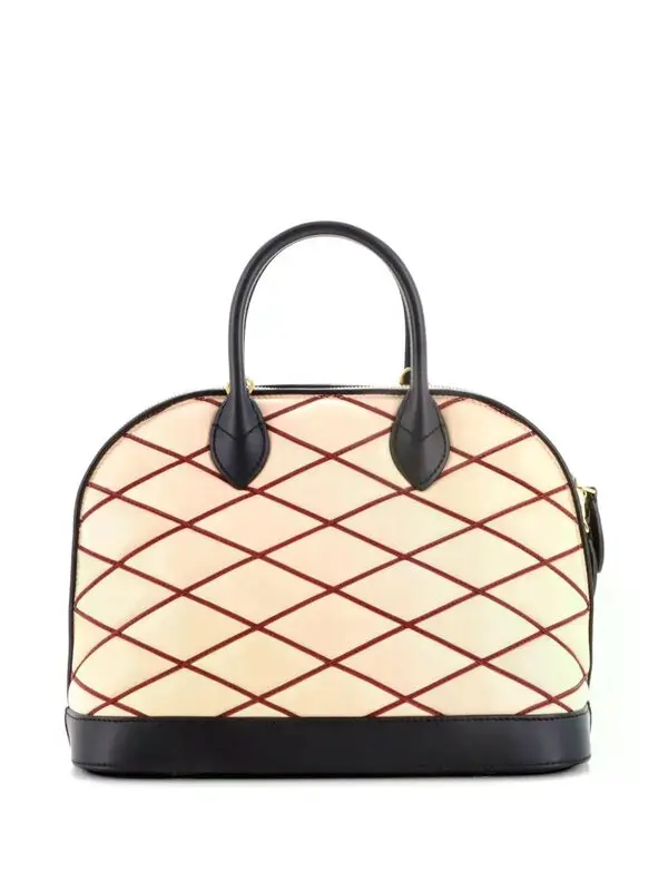 LOUIS VUITTON Alma Handbag Malletage Leather Pm Tote Bag