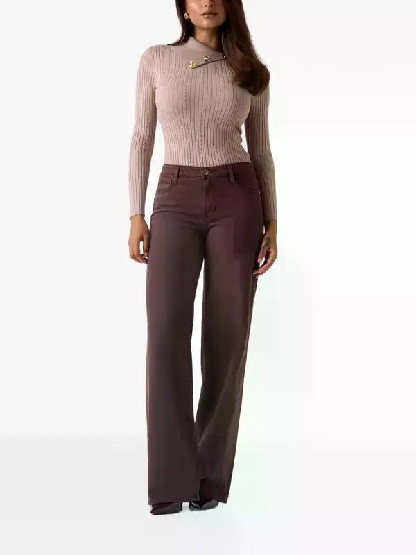 Guess Button-embellished High Neck Sweater