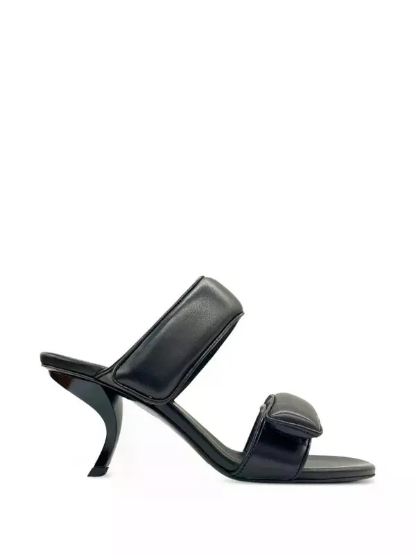 GIABORGHINI Fumiko Padded Touch-strap Sandals - Black