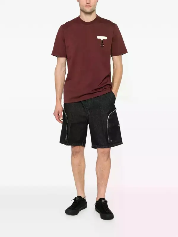 YES LONDON Ring-detail T-shirt - Red