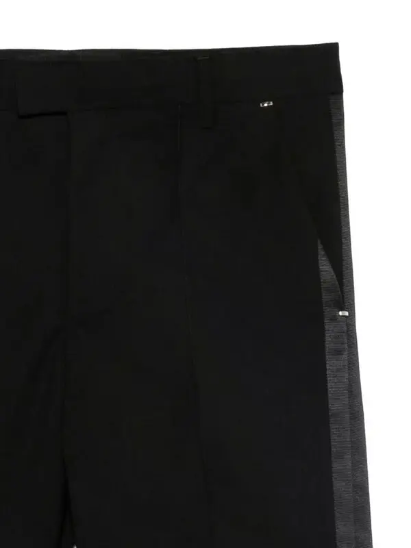 LES HOMMES Satin-stripe Tailored Trousers