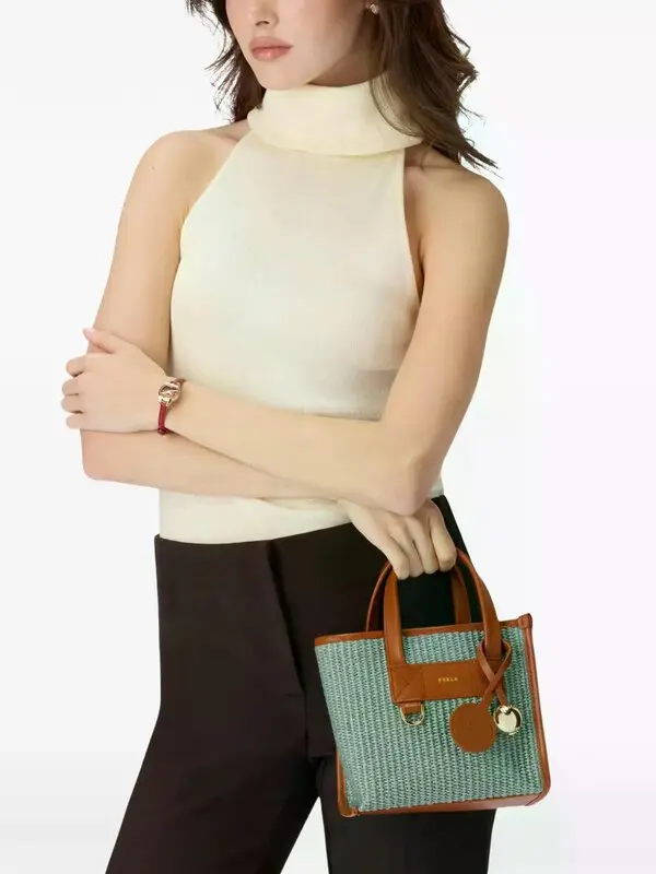 Furla Divide Mini Woven Tote Bag