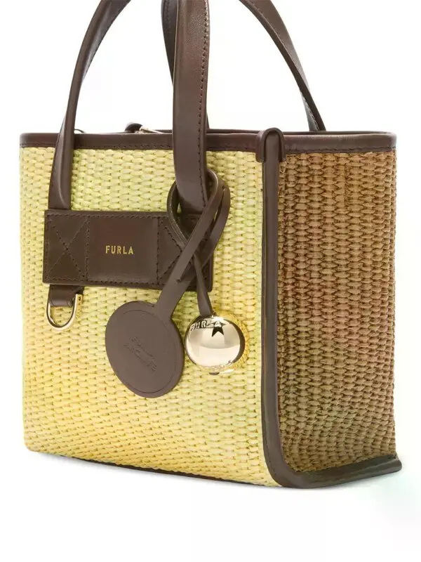 Furla Woven Leather Tote Bag