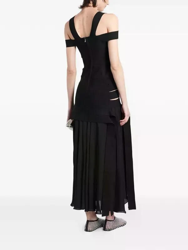 Simkhai Cut-out Off-the-shoulder Sweetheart Neck Midi Dress