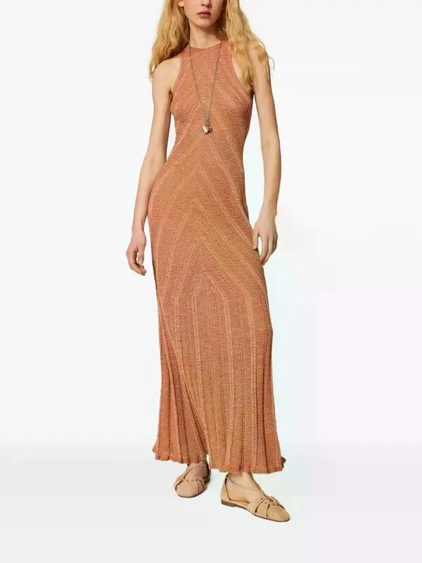 TWINSET Lurex-detail Maxi Dress