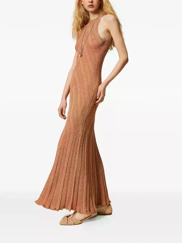 TWINSET Lurex-detail Maxi Dress