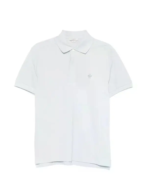 Jacob Cohen Logo-embroidered Piqué Polo Shirt - Blue