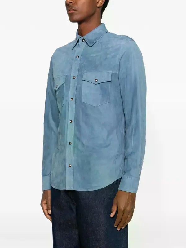 Jacob Cohen Suede Button-up Overshirt