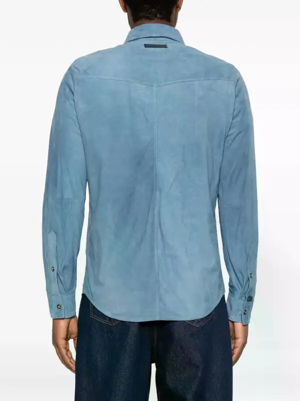 Jacob Cohen Suede Button-up Overshirt