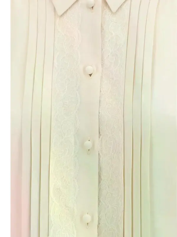 Valentino Garavani Cady Shirt With Lace Trim
