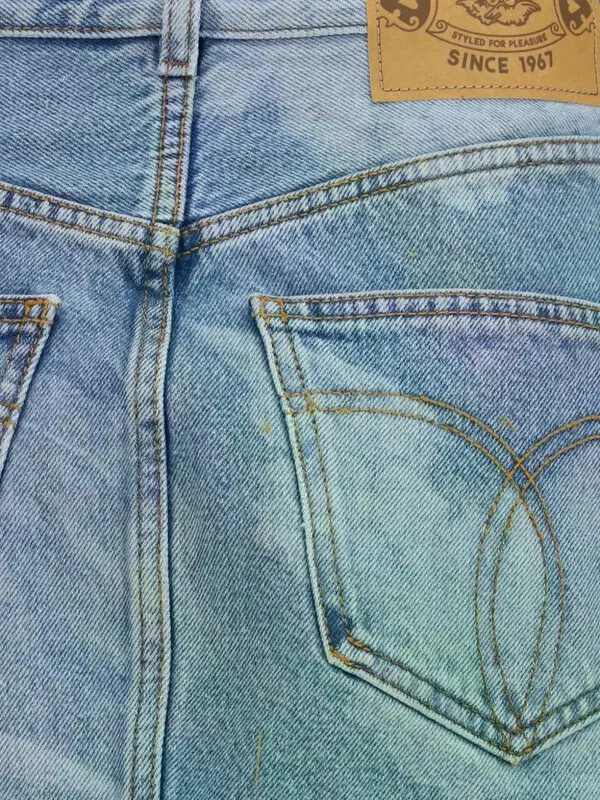 Fiorucci Angels Print Denim Skirt