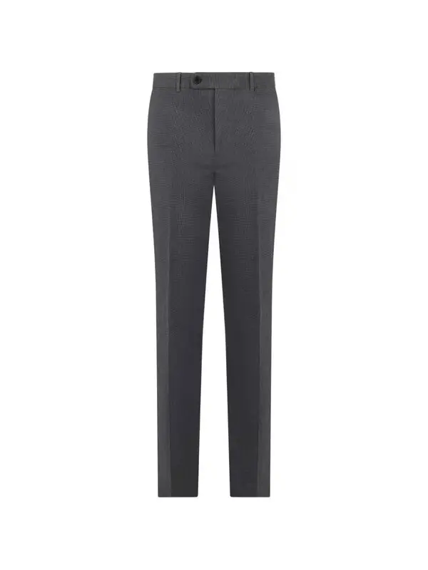 SLOWEAR Micro-patterned Tailored Trousers - Grey