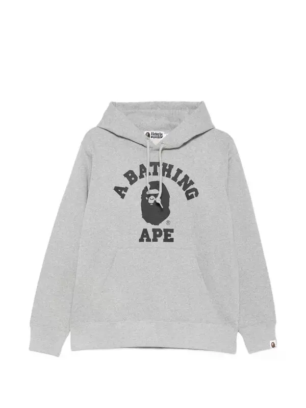 A BATHING APE Logo Print Hoodie