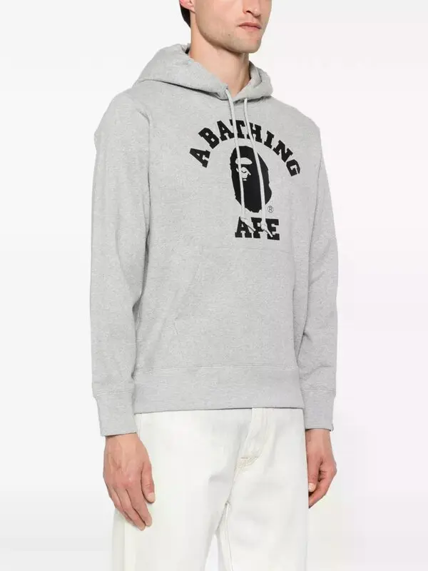 A BATHING APE Logo Print Hoodie