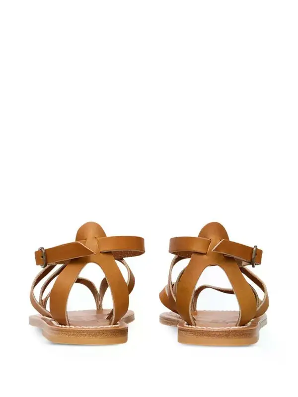 K.JACQUES Epicure Multi-strap Leather Flat Sandals