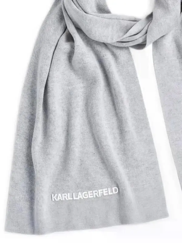 Karl Lagerfeld Logo-embroidered Scarf