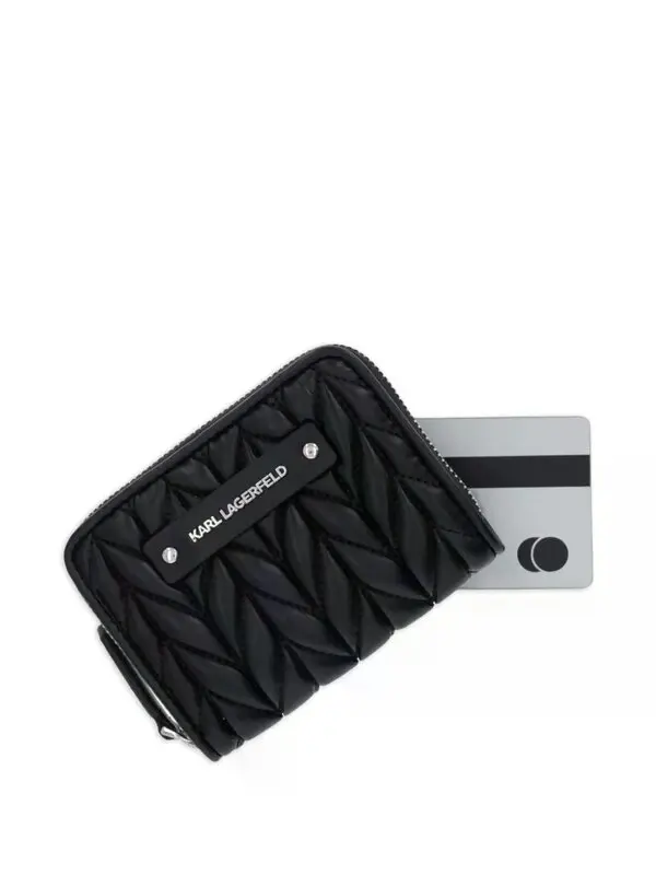 Karl Lagerfeld Quilted Logo-plaque Wallet