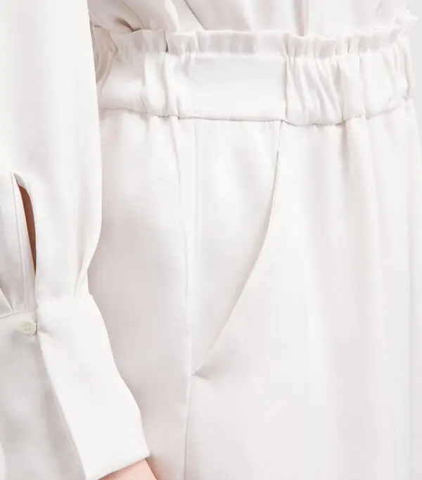 Claudie Pierlot Satin Wide-leg Trousers