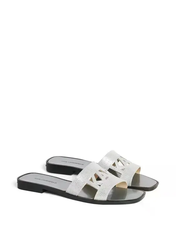Karl Lagerfeld Glitter Effect Slides