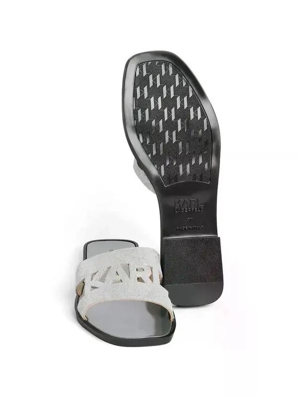 Karl Lagerfeld Glitter Effect Slides