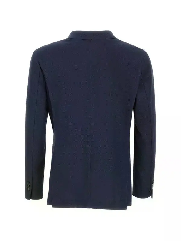 MARCHESANI Honeycomb-weave Slim-fit Blazer