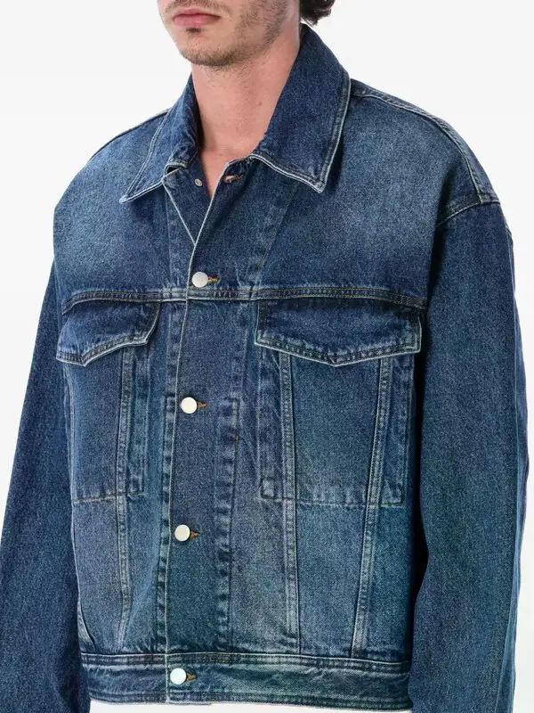 Studio Nicholson Faded Effect Denim Jacket
