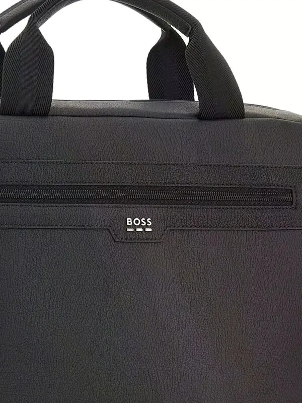 BOSS Pebbled-effect Briefcase