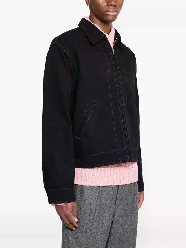 StÜssy Work Contrast-stitch Collared Jacket