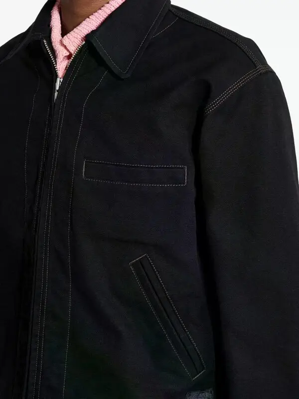 StÜssy Work Contrast-stitch Collared Jacket