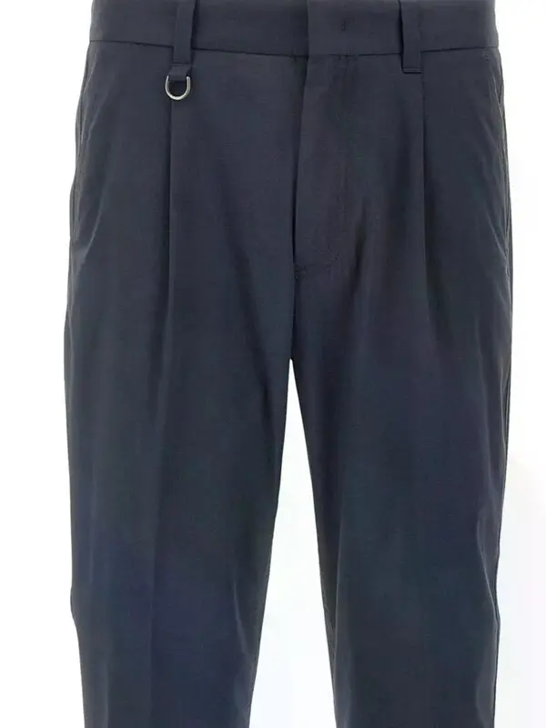 PAOLO PECORA Pleated Turned-up Trousers