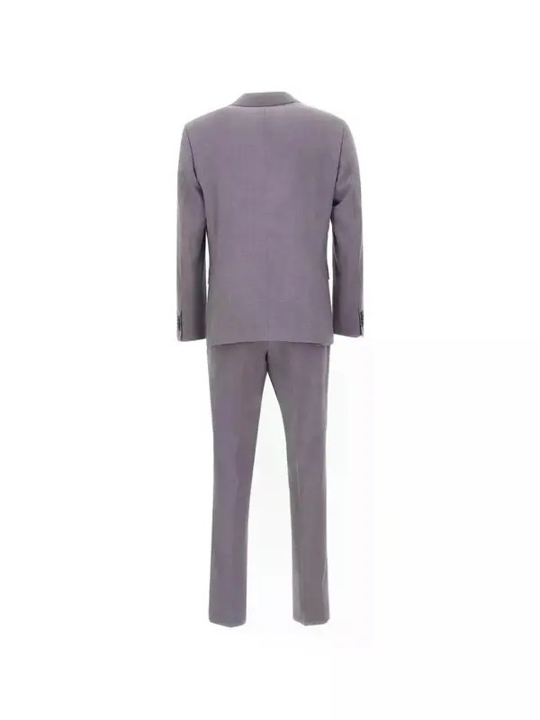BOSS Micro-pattern Slim-fit Suit - Purple