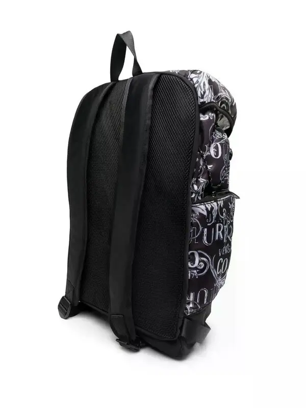 Versace Baroque Logo-print Backpack