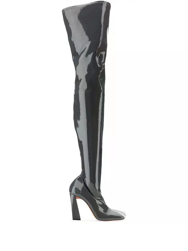 Amina Muaddi Marine Boots