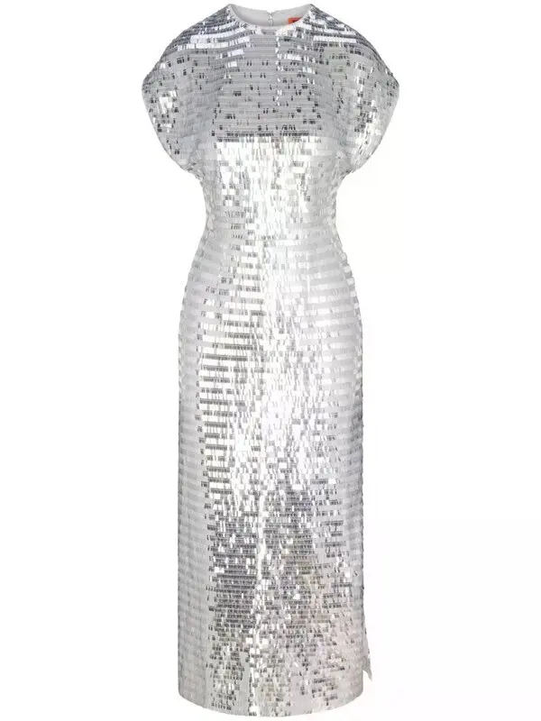 SIMONMILLER Argan Sequin Embellished Midi Dress