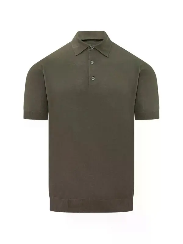 FILIPPO DE LAURENTIIS Short-sleeve Polo Shirt - Green